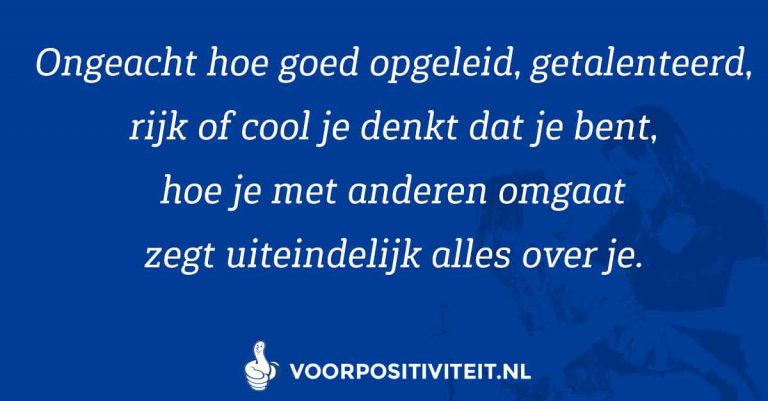 Bedankt overzicht - Voor Positiviteit